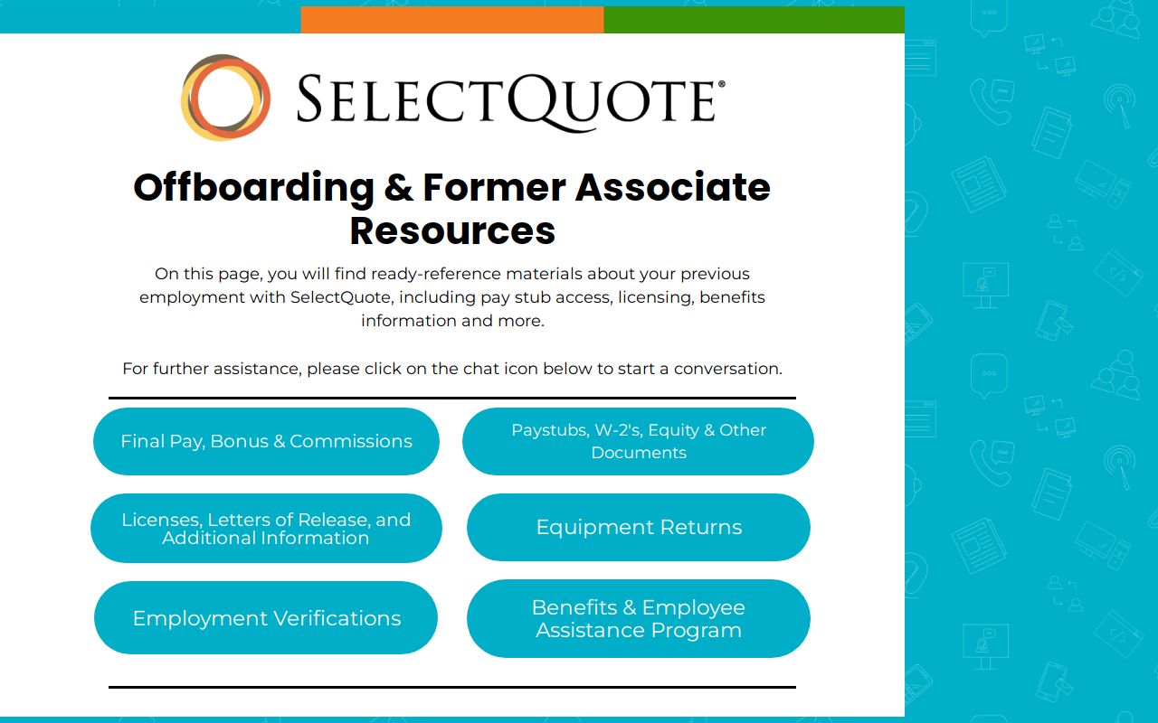 SelectQuote App Support Internal